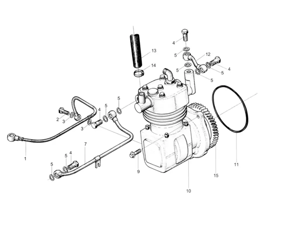 Engine Assembly-Air Compressor Assy(FAW J5 Truck Parts)-100% guarantee ...