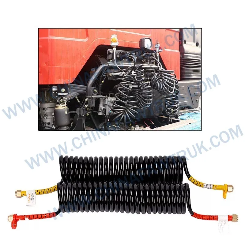 أنبوب الهواء مقطورة, أنبوب هواء الفرامل المضاد للانفجار, spiral ...